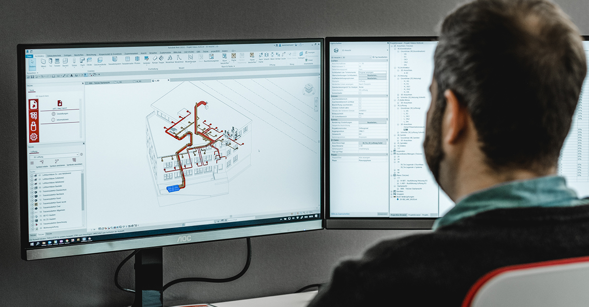 Gebäudetechnik mit 3D-Planung – die Zukunft der HLKS-Firmen